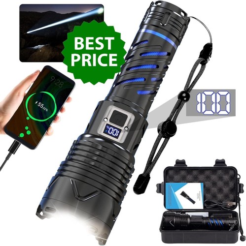 Linterna Uv Recargable, 3 Linterna Tactica Led Con Luz Negra Uv En 1H ...