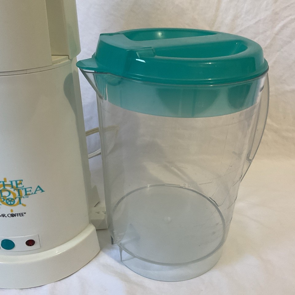Mr Coffee 3 Quart Iced Tea Pot Maker and Pitcher with Lid TM3.5 Teal ...