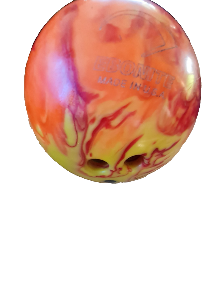 Ebonite Maxim Bowling Ball, Fire Swirl Red Yellow Orange - 9.2 lbs ...