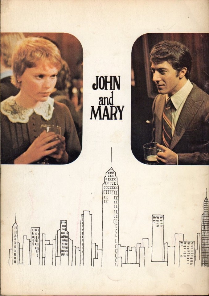 Brochure John Mary Peter Yates Dustin Hoffman Mia Farrow Michael Toran ...