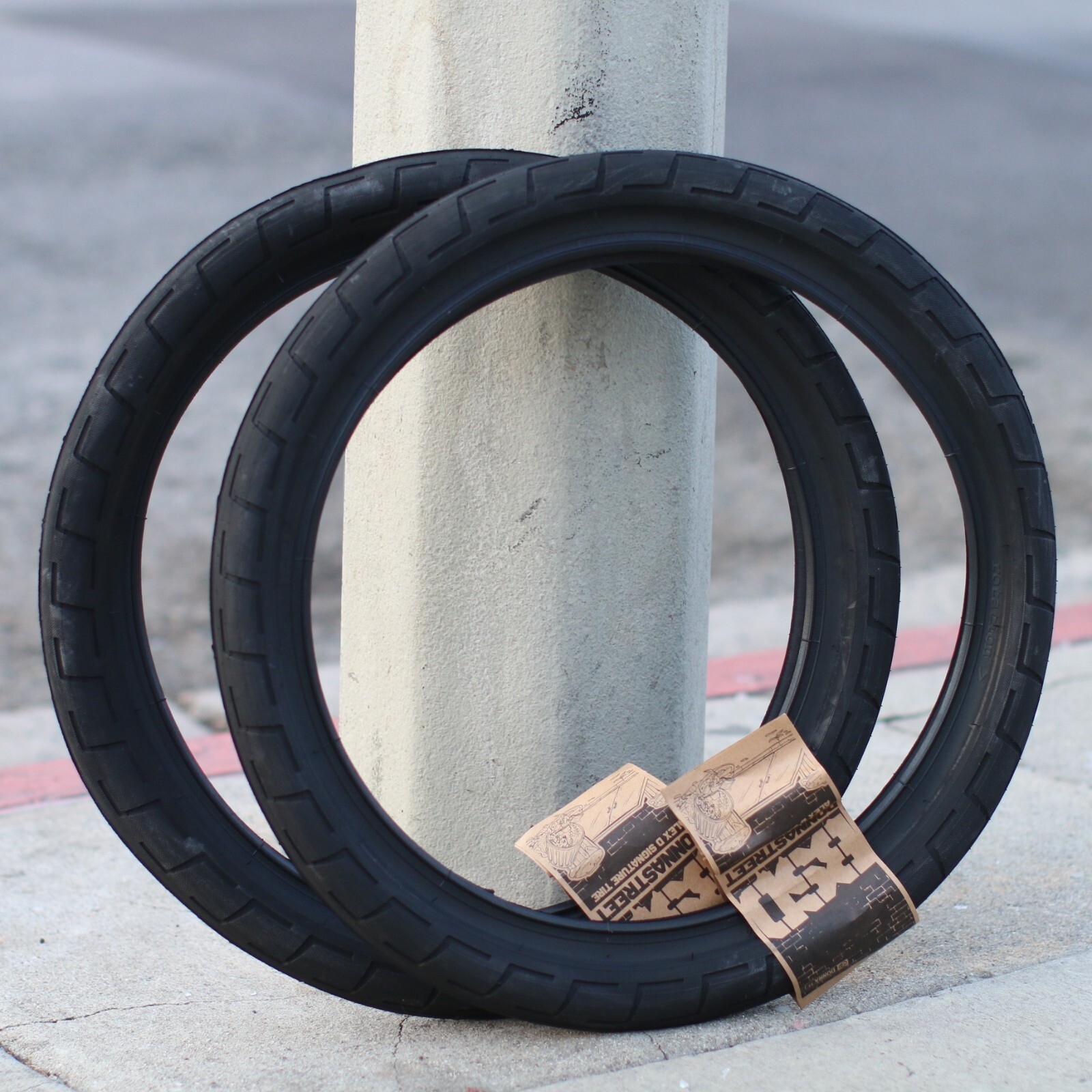 PAIR OF BSD BMX DONNASTREET TIRES BLACK PRIMO CULT ECLAT ODYSSEY | eBay