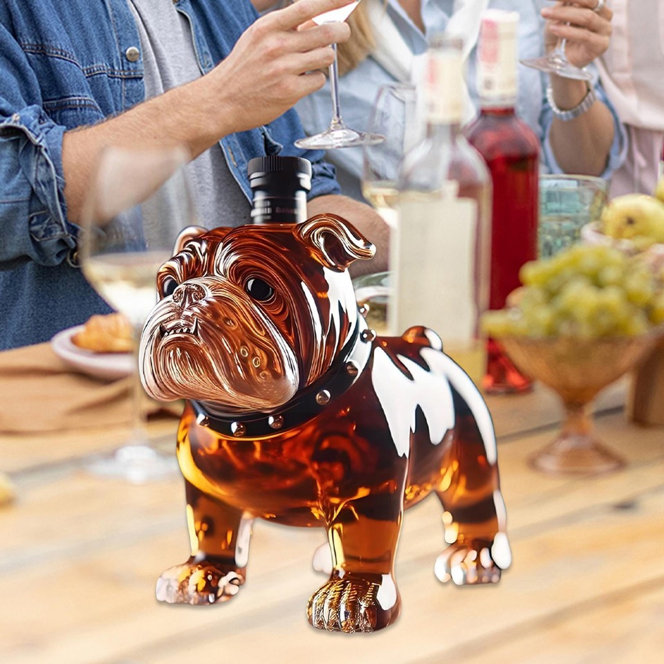 Bulldog Whiskey Bottle Funny Whiskey Bottle Unique Bulldog Whiskey ...