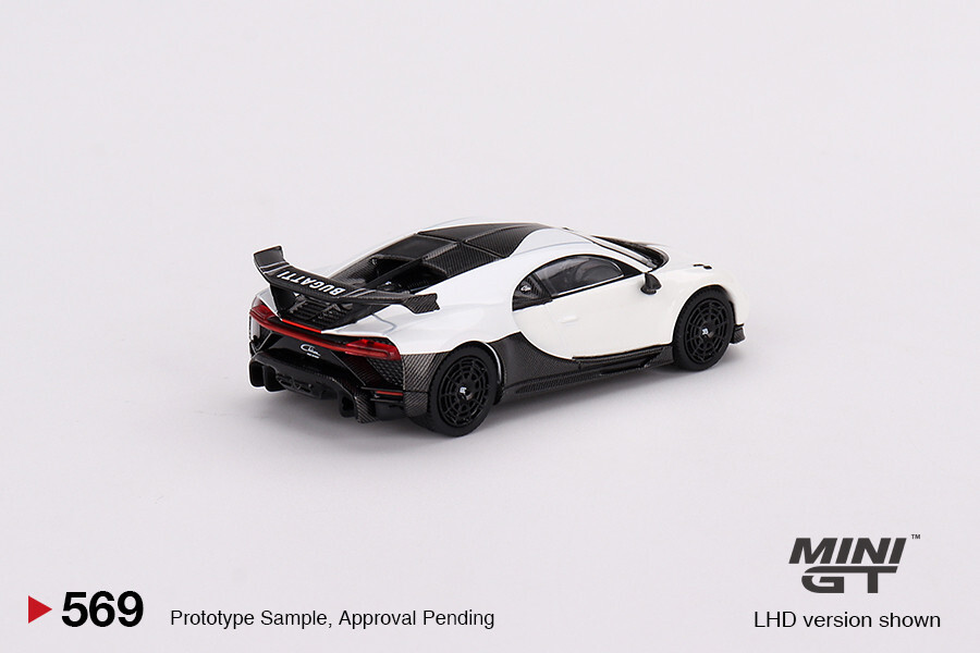 Mini GT Bugatti Chiron Pur Sport White LHD 1:64 Model Car MGT00569-P11 ...