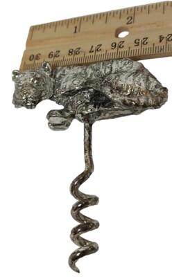 Vintage Tiger Corkscrew Metal Bottle Opener | eBay