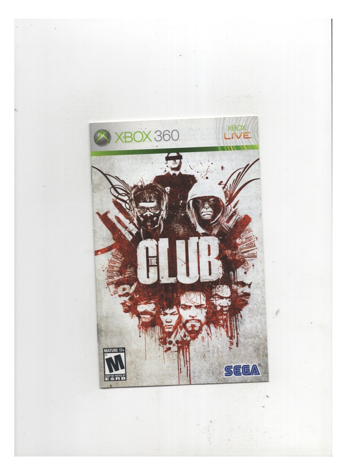 The Club Xbox 360 MANUAL ONLY Authentic NO TRACKING | eBay