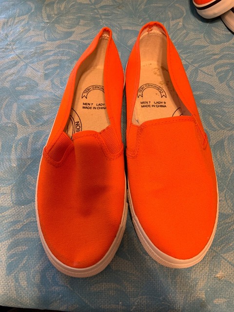 Inmate Convict Canvas Shoes Men’s Size 7 Ladies Size 9 Halloween ...