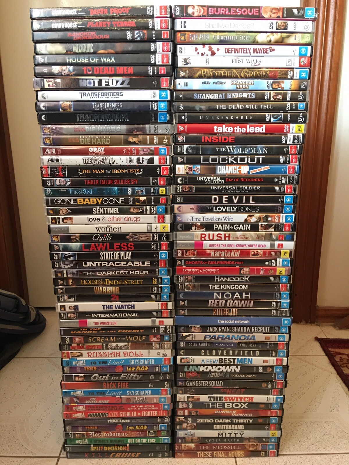MASSIVE BULK LOT OF 100 DVDS MOVIES COLLECTION 4 | eBay Australia