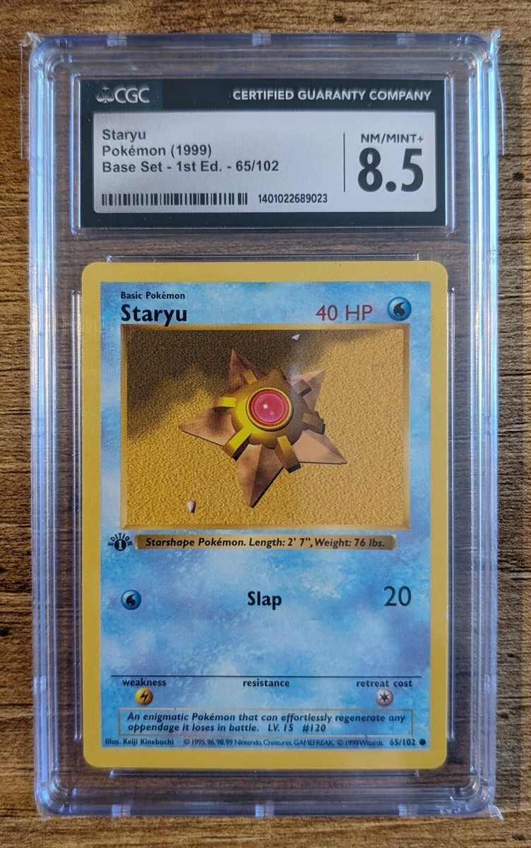 Pokemon Shadowless Card Pokemon Staryu 1st Edition Shadowless Base 1st ...