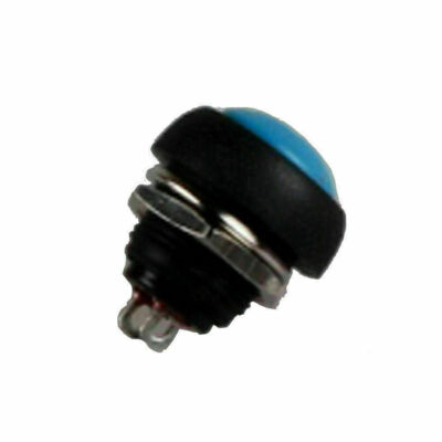 Blue 12mm Mini Round Switch Waterproof Momentary ON/OFF Push Button ...