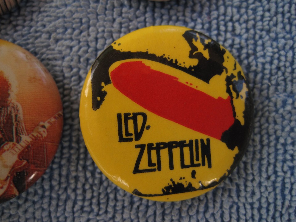 Vintage 70s LED ZEPPELIN 1.25” Pin Pinback Button Badge Lot of 4 ...