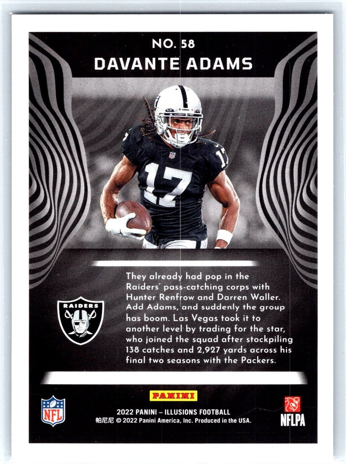 2022 Panini Illusions Football #58 Davante Adams Las Vegas Raiders | eBay