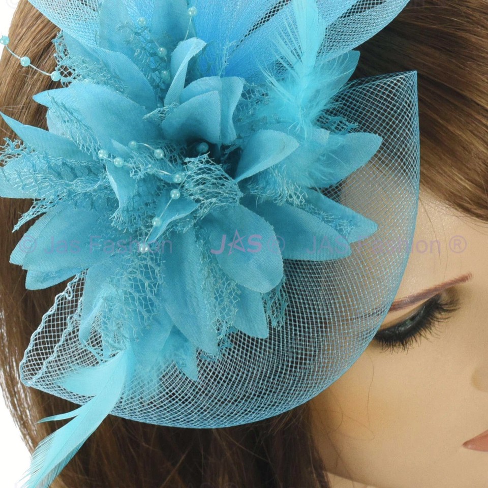 Spring Race Racing Party Melbourne Cup Feather Fascinator Headband Clip ...