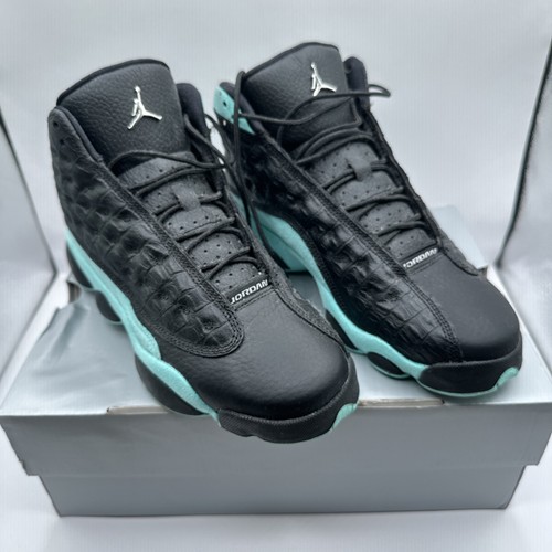 Nike Air Jordan 13 Retro GS Black Mint Foam Teal 884129-030 Size 5Y w ...