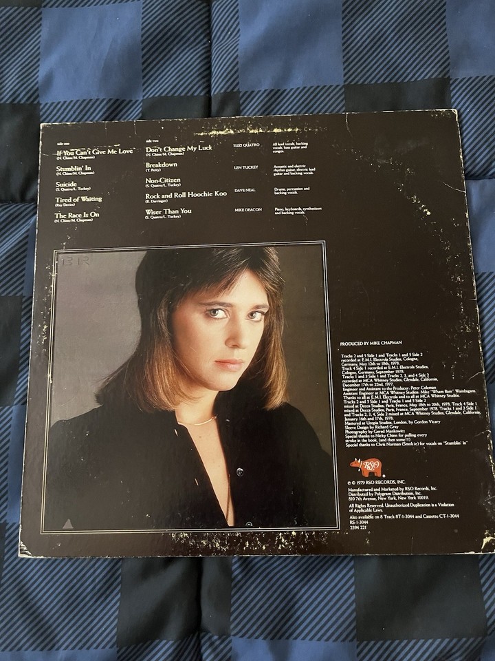 Suzi Quatro – If You Knew Suzi... - Vinyl LP Album -1979 RSO- VG+ ...