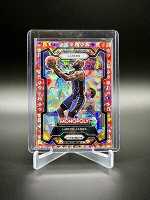 2023-24 Panini Monopoly Prizm Lebron James Free Parking #40 NBA LAKERS ...