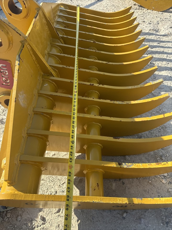 Cat 320 Excavator 68 Inch Root Rake 80 Mm Pins New | eBay