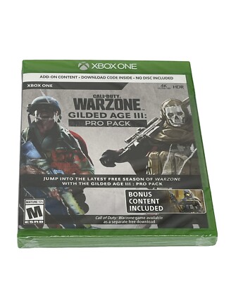 COD Call of Duty Warzone - Gilded Age III Pro Pack Xbox One New Sealed ...