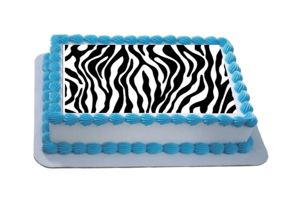 Zebra Sheet Cake Designs