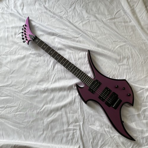 Special Shape Purple Rockingbird Electric Guitar Spider Inlay Fretboard ...