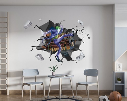 The Joker Batman Superheroe WALL EXPLOSION Decal Wall Sticker Home ...