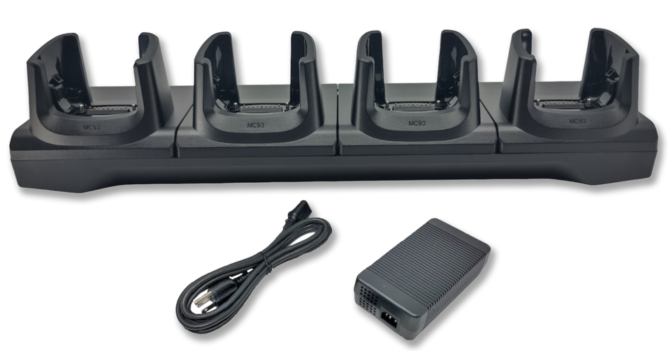 4-Slot Charger Cradle for Zebra MC9300 Scanners, Replaces CRD-MC93 ...