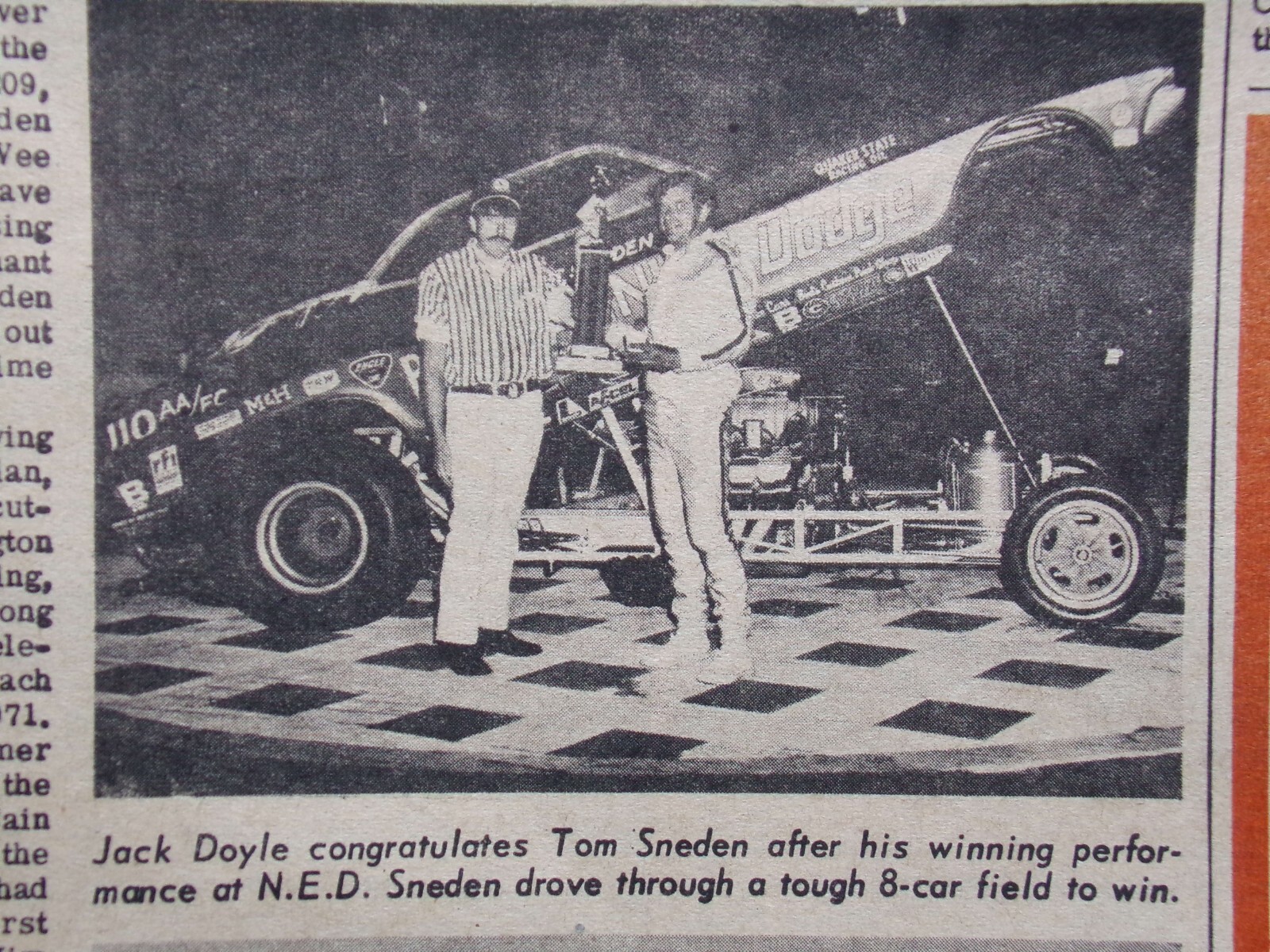 1972 Drag Times-"Super Dart"-Gabelich's "Blue Flame"-Tommy Ivo-Gene ...