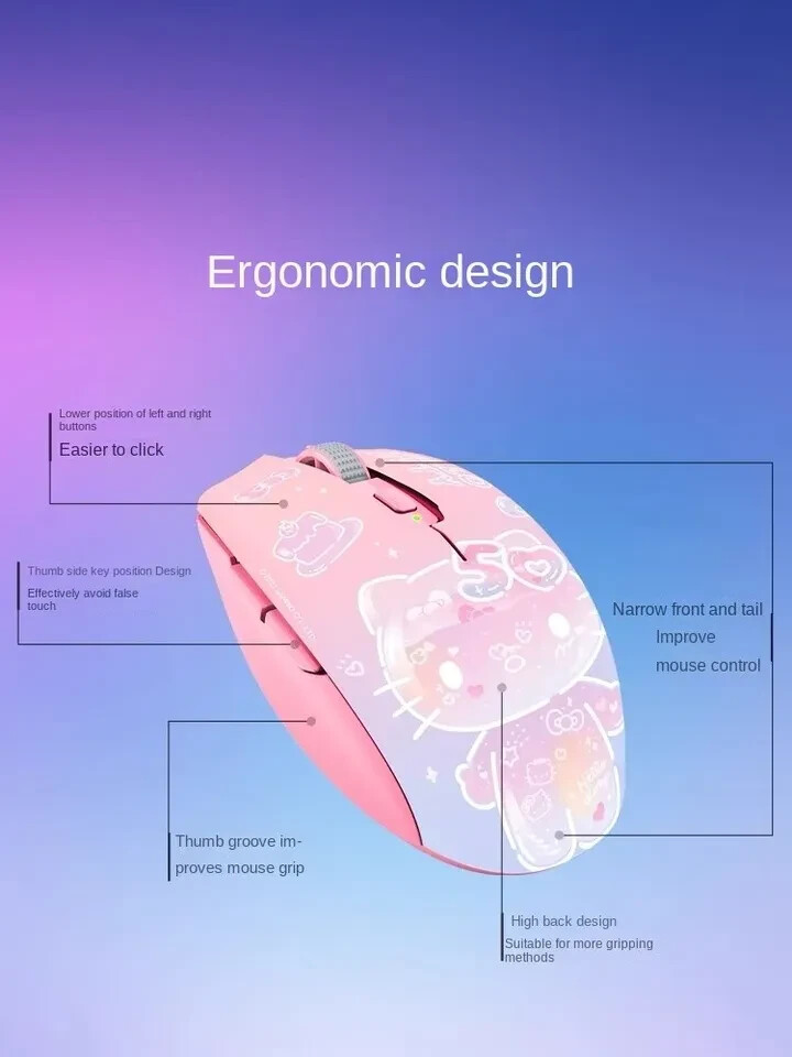 Razer x Sanrio Hello Kitty 50th Anniversary Kuromi Orochi V2 Wireless ...