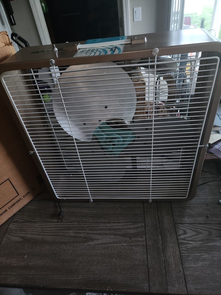 Vintage Metal Box Fan | eBay