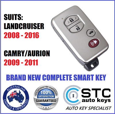 SUITS TOYOTA CAMRY AURION LANDCRUISER SMART REMOTE PROXIMITY KEY 2008 ...