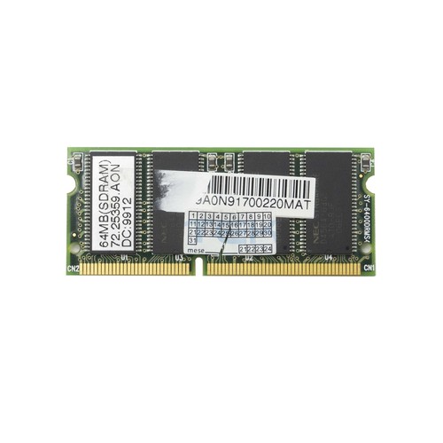 Nec 64MB Sram SDR-66 PC-66 Sodimm Speicher Werkbank Modul RAM Notebook ...