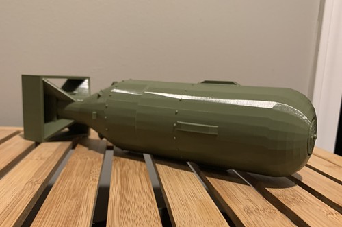 Little Boy MK-1 Atom Bomb Model 3D Printed 1/10 Scale WW2 US Military ...