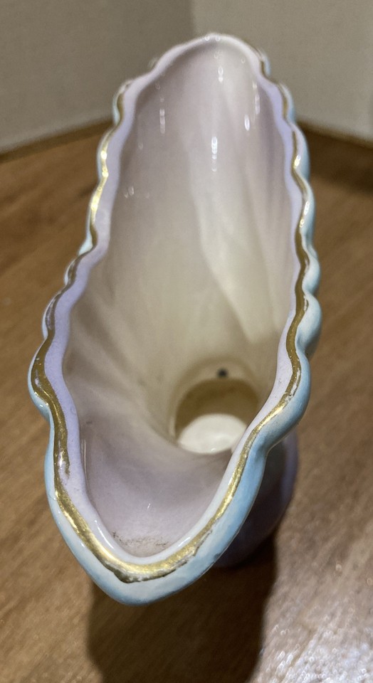 Vintage Fluted Vase Blue/Purple Pastel Colour. | eBay Australia