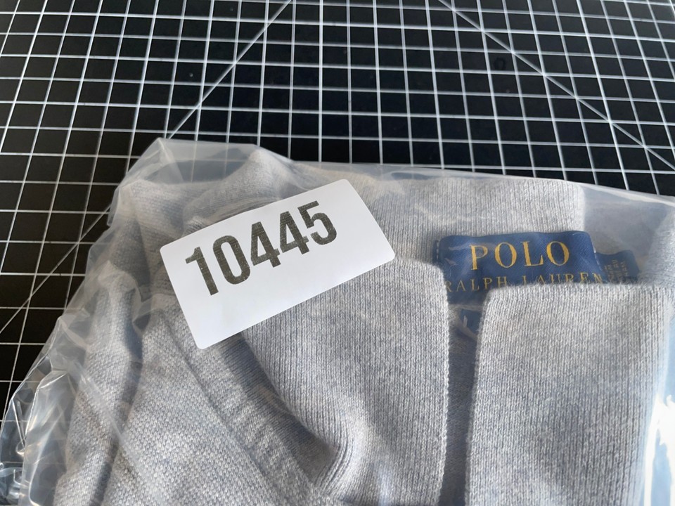 Polo Ralph Lauren Bear Polo Shirt Men's XL (2XL Tag) Gray Custom Slim ...