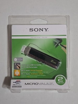 Sony MicroVault Plus USB 2.0 Flash Drive 2GB Virtual Expander USM2GJ ...