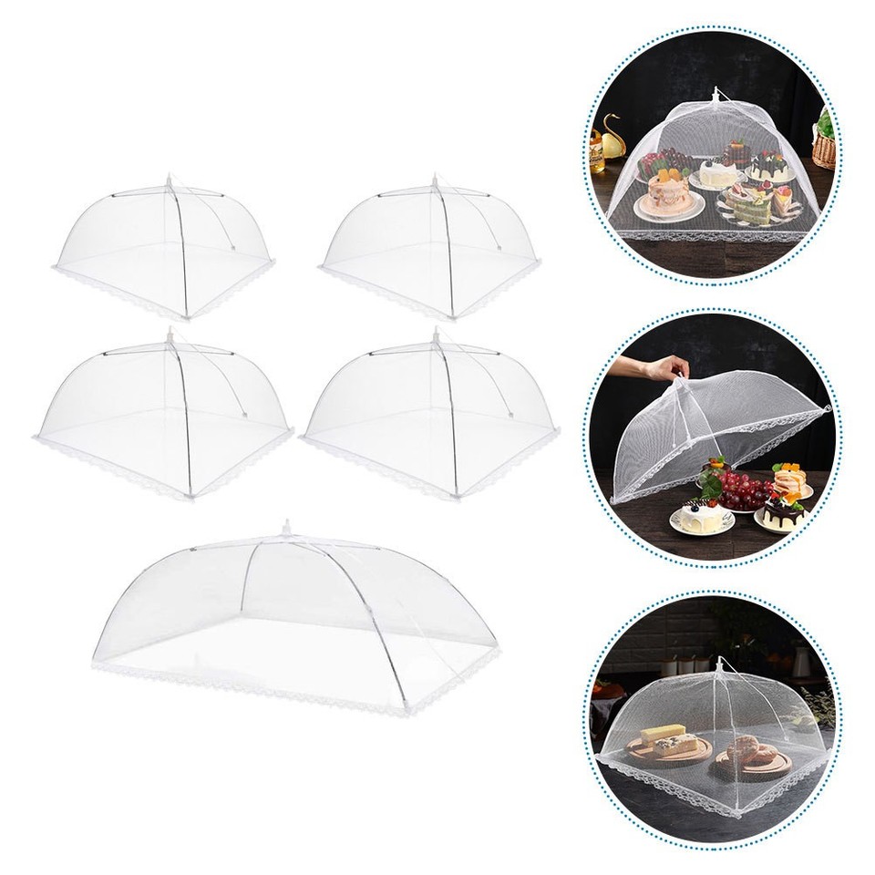 5Pcs Food Cover Mesh Tent Collapsible Protectors for Outdoor Use | eBay ...