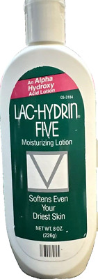 1 lac-hydrin five moisturizing lotion 8oz ea scuffed bottle | eBay