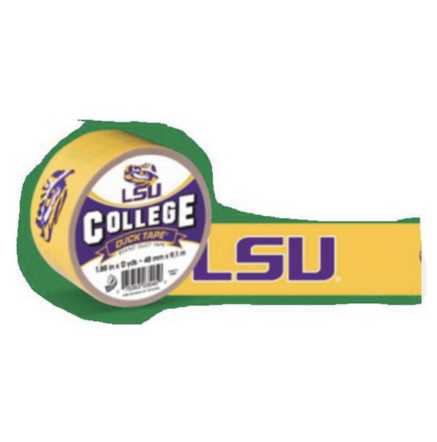 LSU College University Duck Duct Tape Roll Louisiana Tigers 1.88" 10 ...
