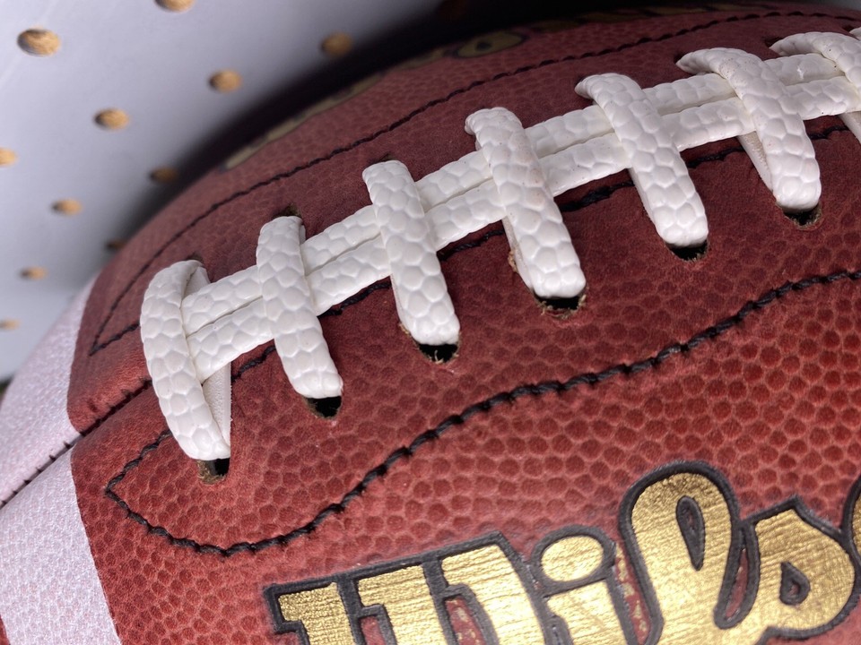 Wilson NCAA 1005 Authentic Full Size NFHS / NCAA Leather Game Football ...