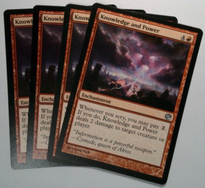 Mtg - Knowledge And Power x4 | eBay