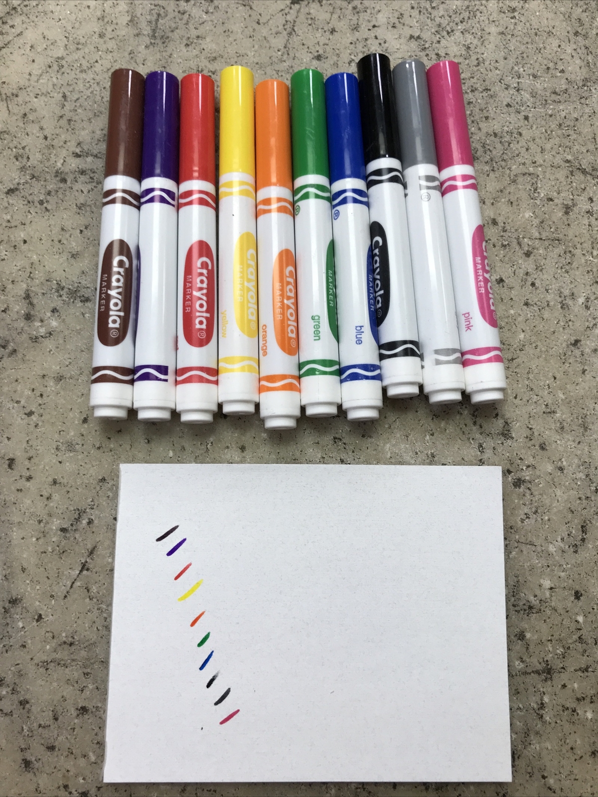 Vintage 1997 Crayola Classic Markers - 10 Pack Made in USA - Rare! Fast ...
