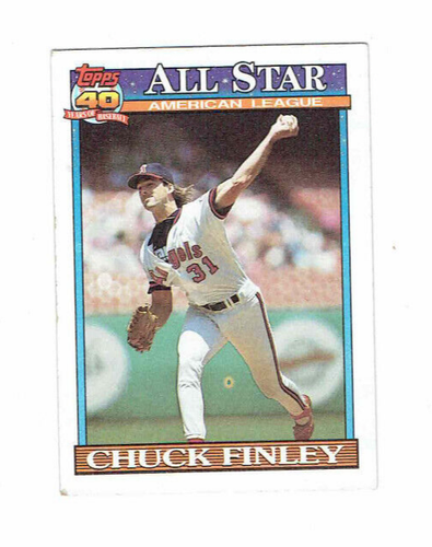 Chuck Finley All Star American League #395 Topps 1991 Baseball Card | eBay