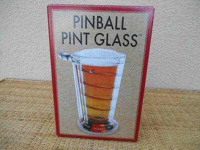 🍺 BARBUZZO--PINBALL PINT GLASS--BEER DRINKING GAME 🍺 | eBay