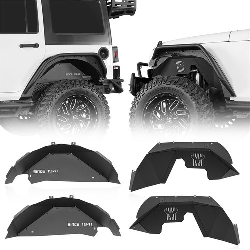 Aluminum Front Fender Liners / Rear Fender Liners Fit 2007-2018 Jeep ...