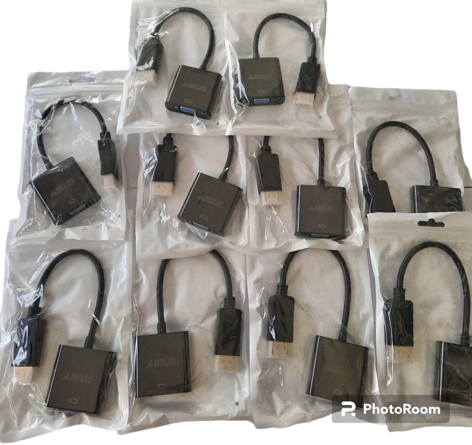 Lot of 10 - Aikus DisplayPort to VGA Adapter 662774006390 | eBay