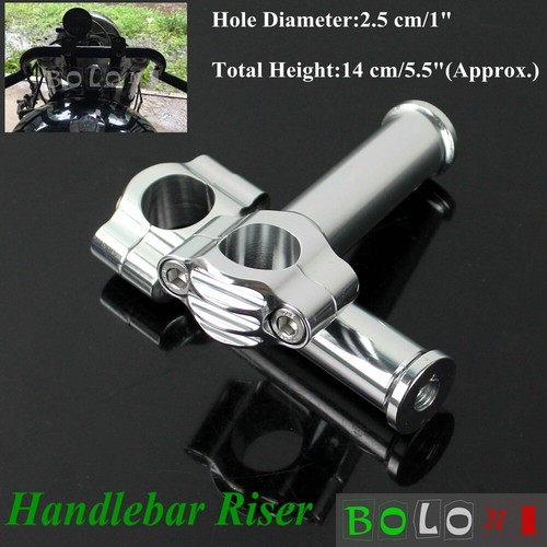 1"25MM Handlebar Risers 5.5" Rise 1 Inch Bars End For Harley Iron XL ...