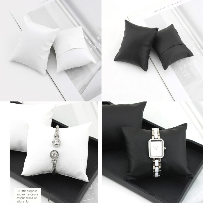 Jewelry Display Pillows PU Leather Bracelet Watch Pillows for Jewelry ...