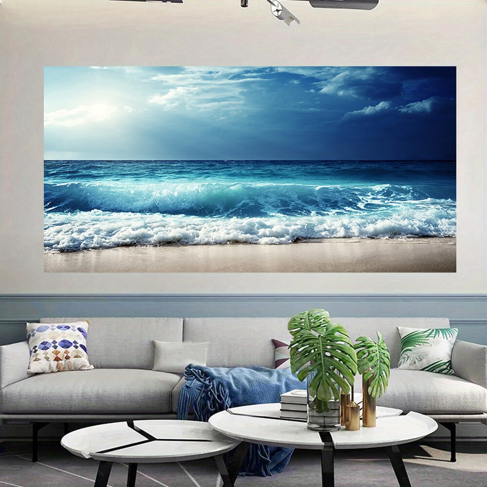 Sea Beach Landscape Posters Prints Canvas Painting Canvas Wall Art Wall ...