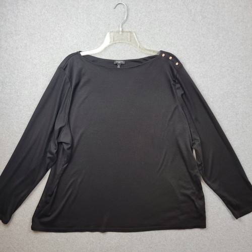 Talbots Womens Top Size 3X Rhinestone Buttond Shirt Pullover Mature ...