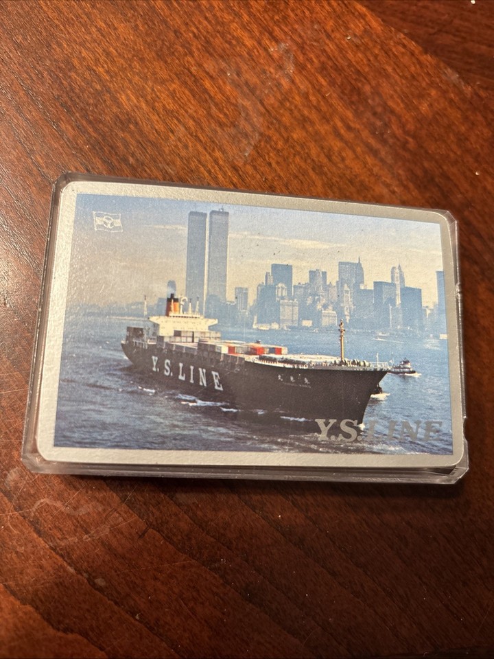 Y. S. Line Ship Playing Cards Shipping In New York With Twin Towers | eBay