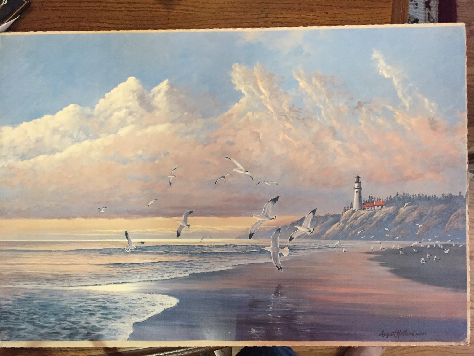 AUGUST HOLLAND ASMA PRINT "FROM SEA TO SHINING SEA" 16 x 24 inches ...